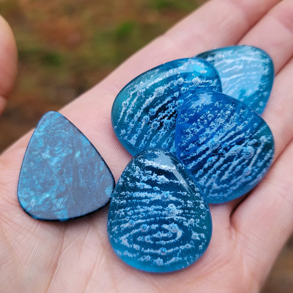 Cremation Memory Stones 5(set) Ashes InFused in Glass pocket stone ...