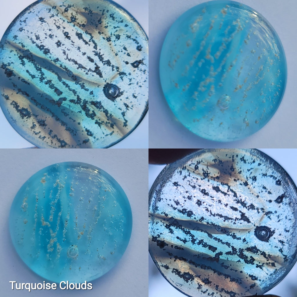 Cremation Memory Stones 5(set) Ashes InFused in Glass pocket stone ...